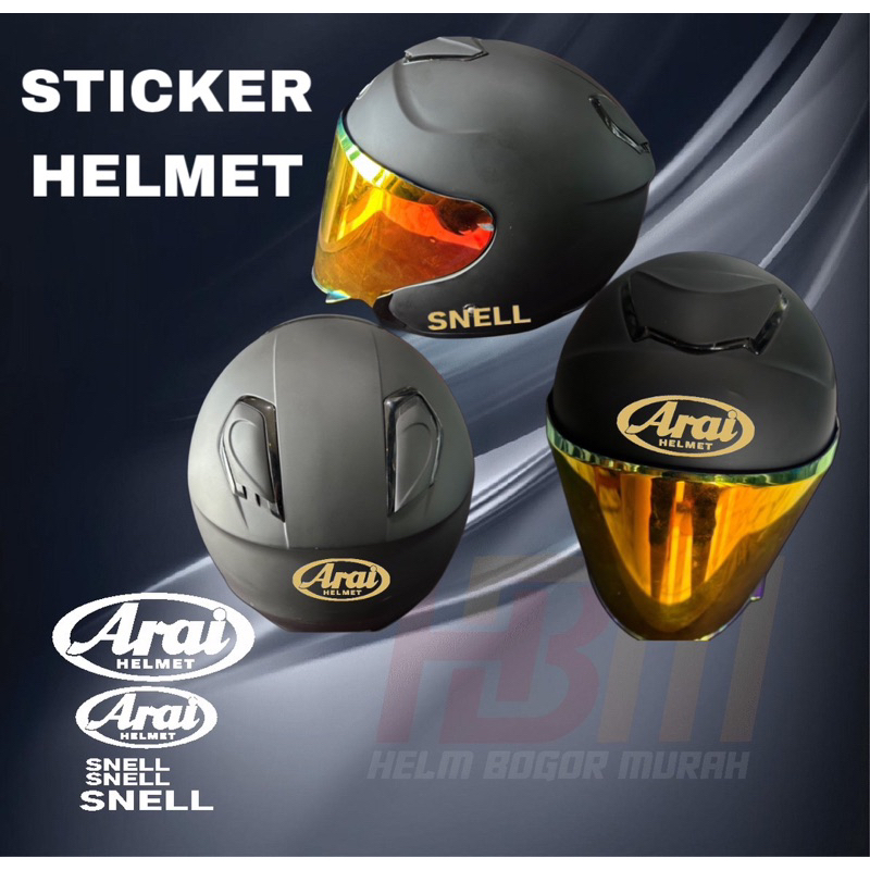 Jual Sticker SET ARAI Helmet Polos/ Cutting sticker helmet V2 | Shopee ...
