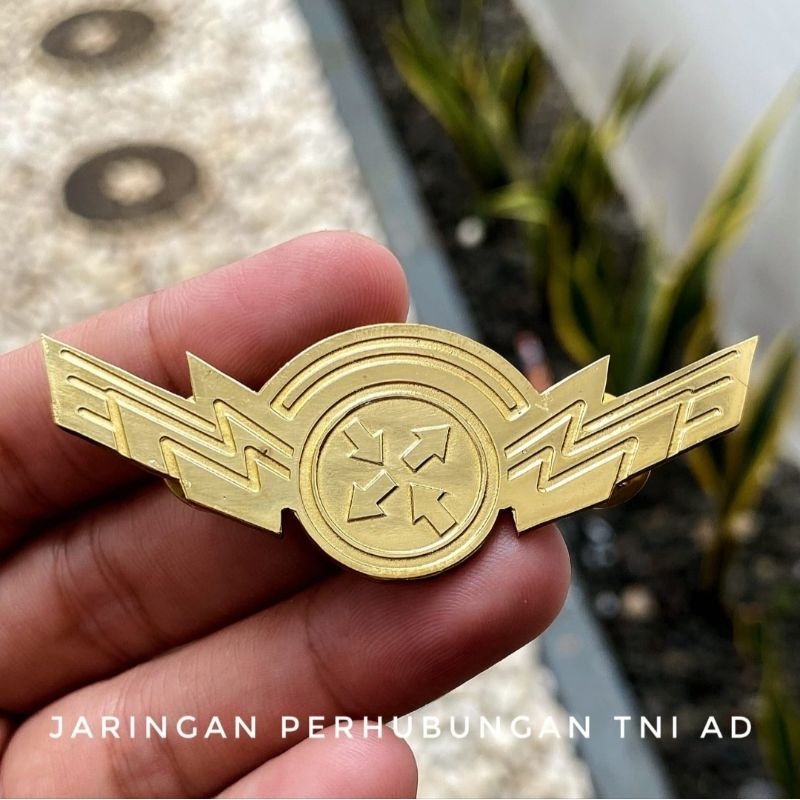 Jual Brivet Brevet wing jaringan perhubungan TNI AD 100% Kuningan ...
