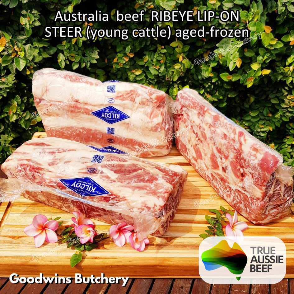 Jual Beef RIBEYE LIP-ON Australia STEER (young cattle) aged KILCOY 640 ...