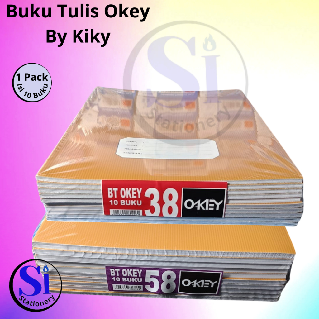 Jual Buku Tulis Okey By Kiky Craft/Buku Tulis A5(BukuTulis Quarto) Isi ...