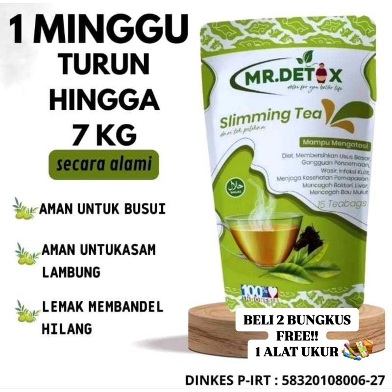 Jual MR DETOX SLIMMING TEA / TEH PELANGSING ALAMI / TEH DETOX / TEH BAKAR LEMAK / TEH PENURUN ...