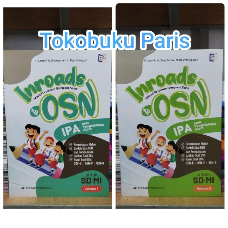 Jual ORI Buku Inroads to OSN IPA Ilmu Pengetahuan Alam sd mi Volume 1 ...