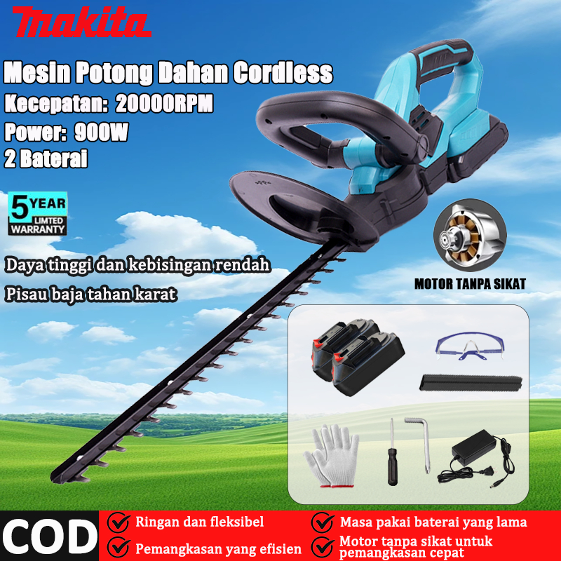 Jual MAKITA Mesin Potong Dahan Cordless Hedge Trimmer Pemangkas Ranting ...