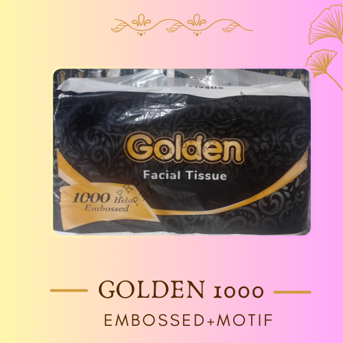 Jual Tisu Golden Embossed 1000 Helai | Tisu 2 Lapis Tebal & Daya Serap ...