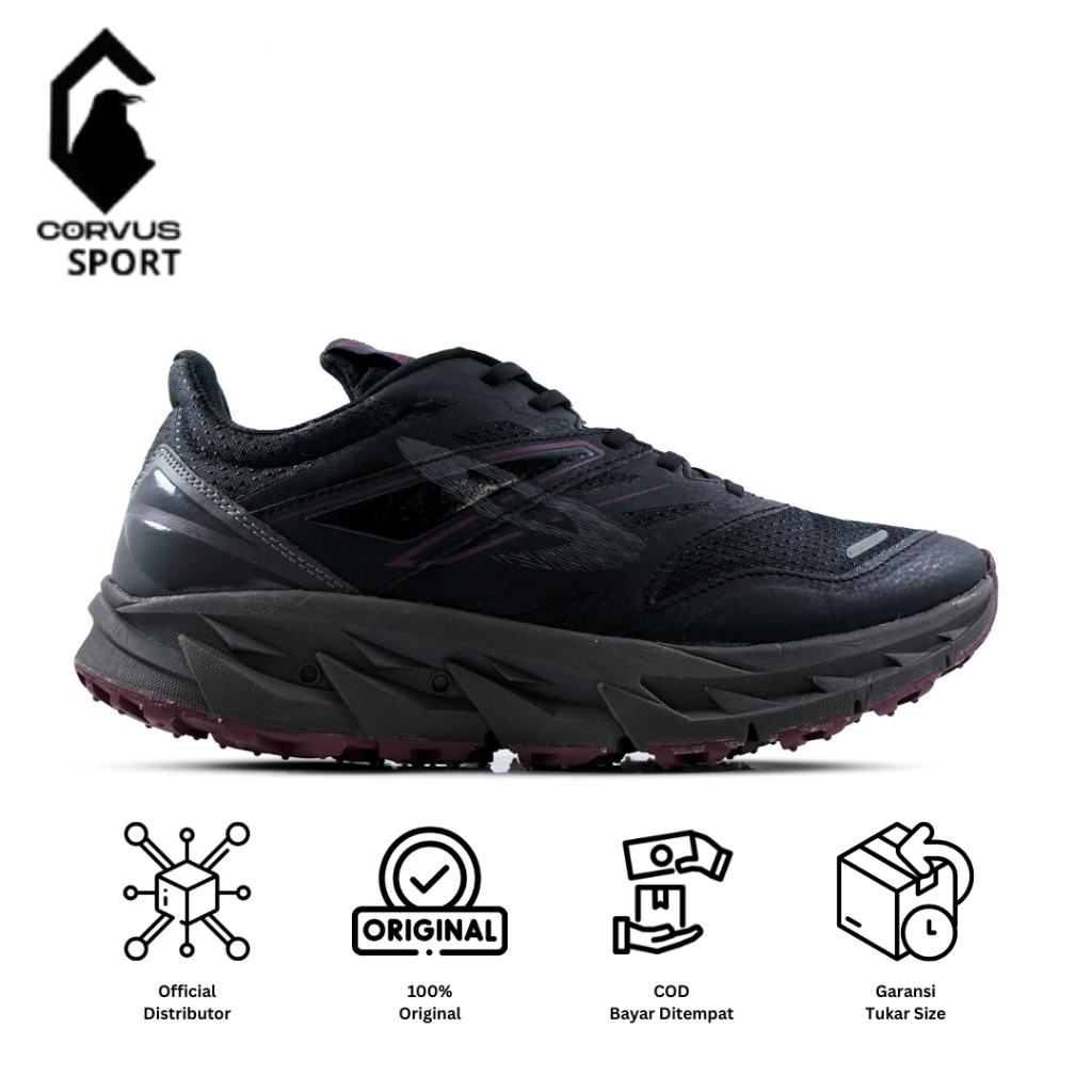 Jual SEPATU TRAIL RUNNING 910 ORIGINAL YUZA EVO - HITAM/BURGUNDY/ABU ...