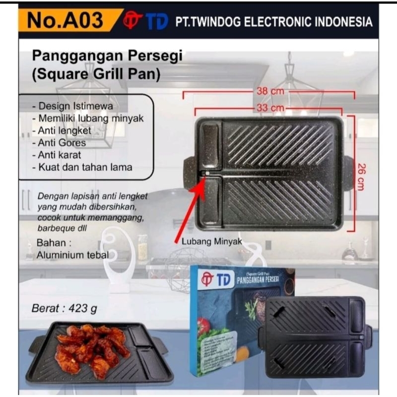 Jual HC GRILL panggangan bbq / Grill pan besar | Shopee Indonesia