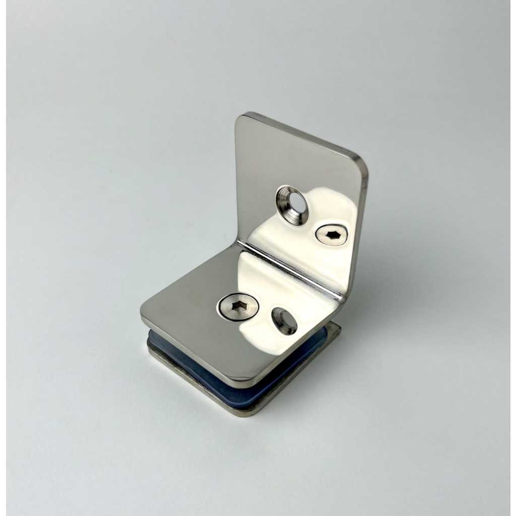 Jual GLASS CLAMP L kaca ke tembok stainless | Shopee Indonesia