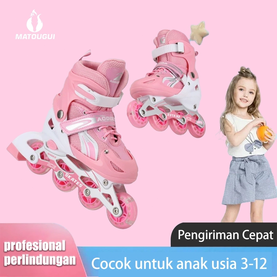 Jual Matougui sepatu anak perempuan/sepatu roda anak perempuan/sepatu ...
