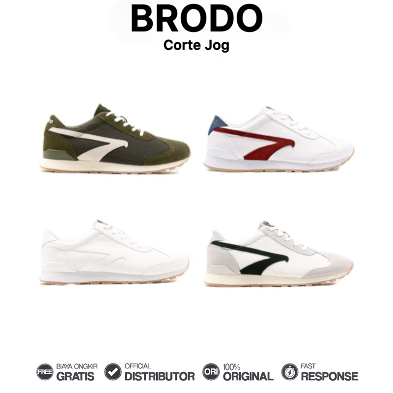 Jual Brodo - Sepatu Corte Jog Sneakers Casual Unisex Wanita Pria ...