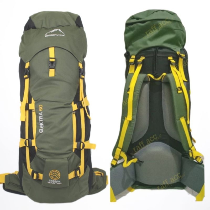 Jual Tas Ransel Gunung 60 Liter # Tas Hiking # Tas Carrier 60 L Sudah Pake Frame Dan Fiber Busa ...