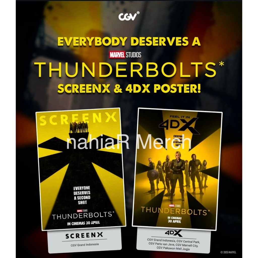 Jual Thunderbolts x CGV Official A3 Poster | Shopee Indonesia