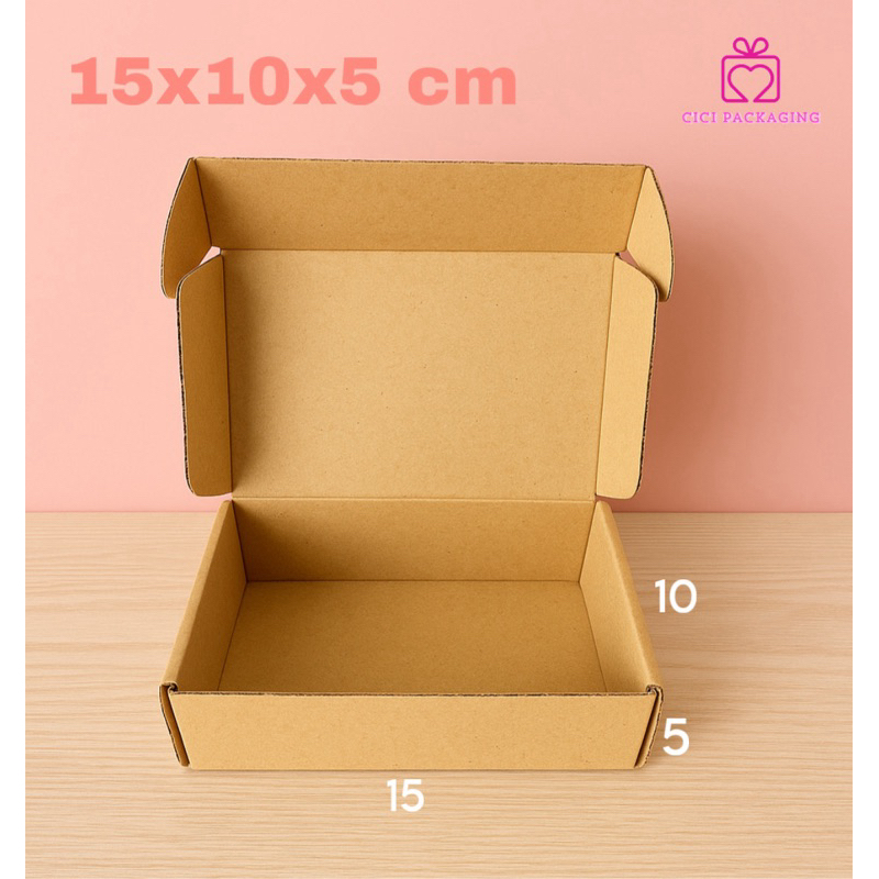 Jual kardus 15x10x5 cm box karton diecut hampers pizza packaging polos harga pabrik | Shopee ...