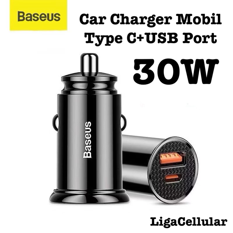 Jual Car Charger Mobil Baseus Quick Charge 3.0 30W With Usb Type C Port ...
