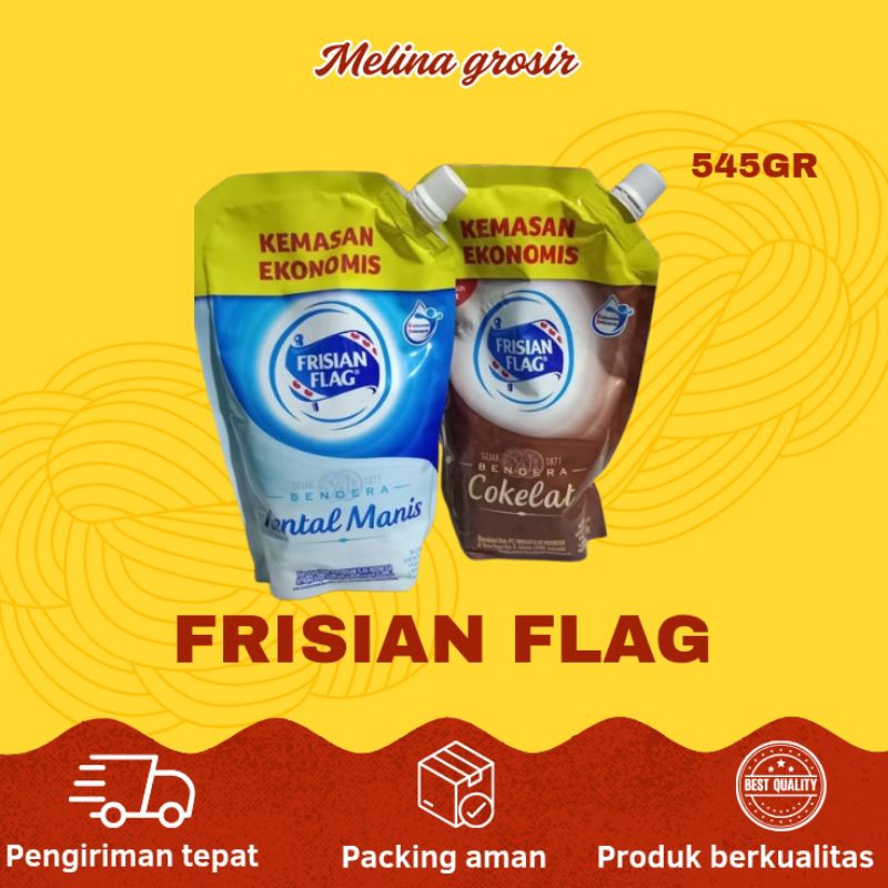 Jual FRISIAN FLAG SKM POUCH 545GR PUTIH & COKLAT | Shopee Indonesia