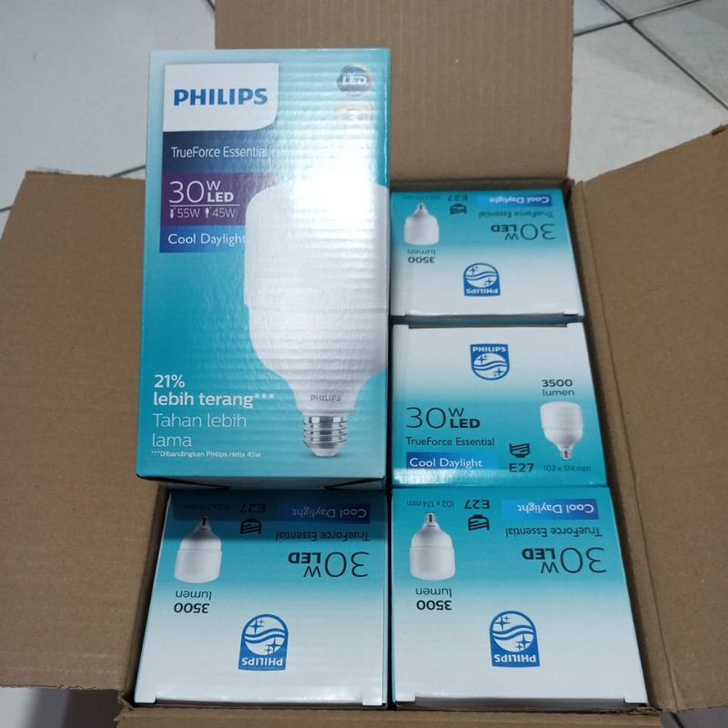 Jual Lampu Led Philips 30w 30 watt Essential Trueforce | Shopee Indonesia