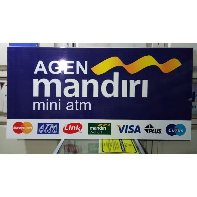 Jual STIKER VINYL NEON BOX AGEN MANDIRI UKURAN : 60 X 30 CM (SEPASANG/2 ...