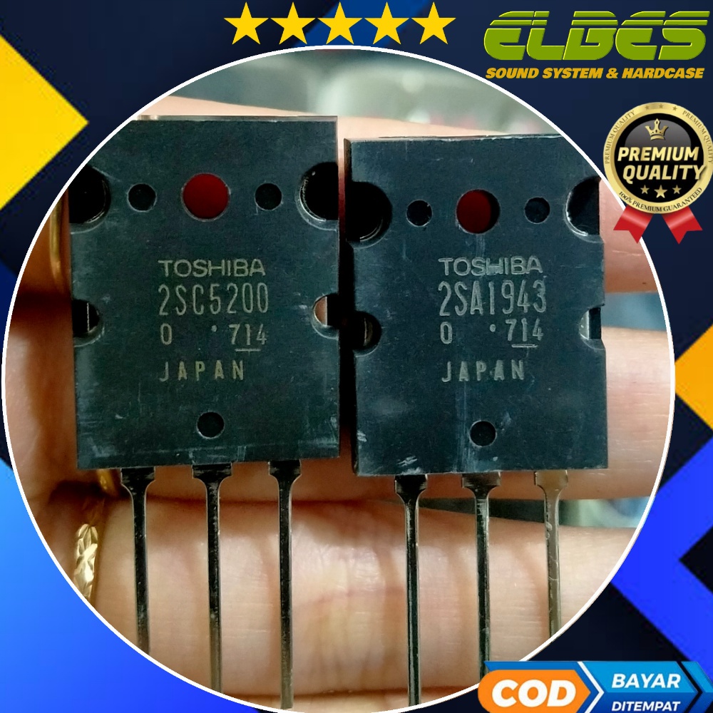 Jual TOSHIBA C 5200 A 1943 transistor final power amplifier C5200 A1943 LOT 714/714 | Shopee ...