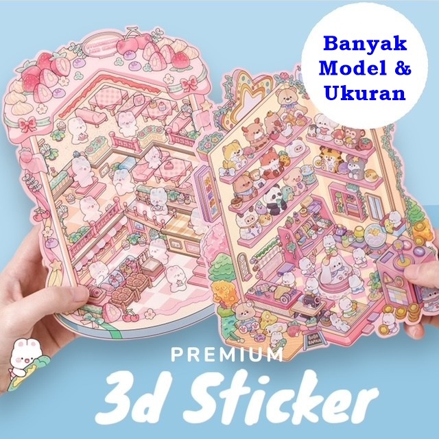 Jual Stiker 3D DIY Dekorasi Ruangan Sticker Premium Satisfying ...