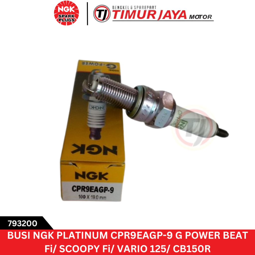 Jual BUSI NGK PLATINUM CPR9EAGP-9 G POWER BEAT Fi/ SCOOPY Fi/ VARIO 125 ...