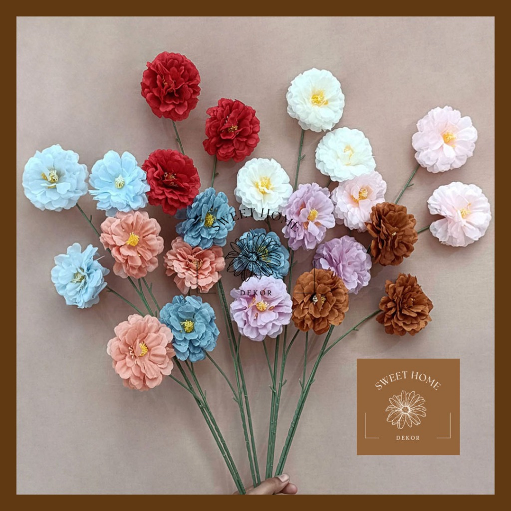 Jual Artificial Hibiscus Premium Bunga Dekorasi Wedding Bunga Plastik ...