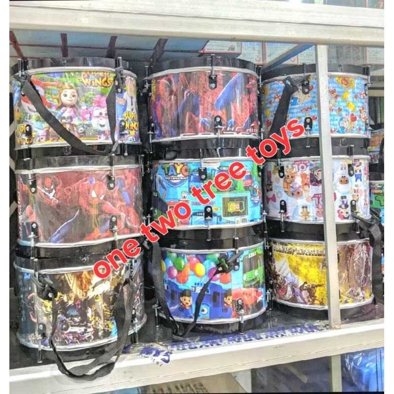 Jual (BISA COD) PROMO MAINAN ANAK DRAM BESI BESAR + 2PCS STIK DRAM BESI ...