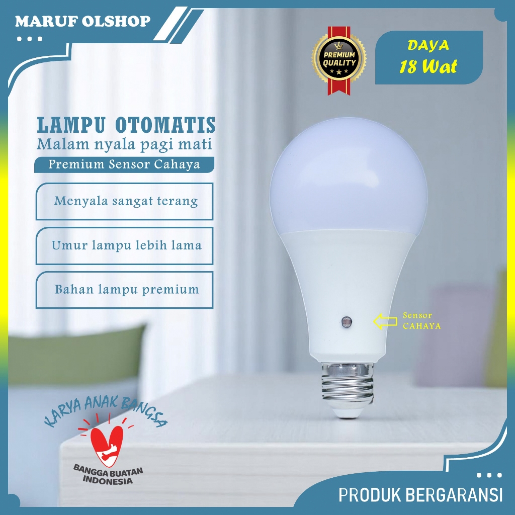 Jual Lampu Otomatis Sensor Cahaya Super Terang | Shopee Indonesia
