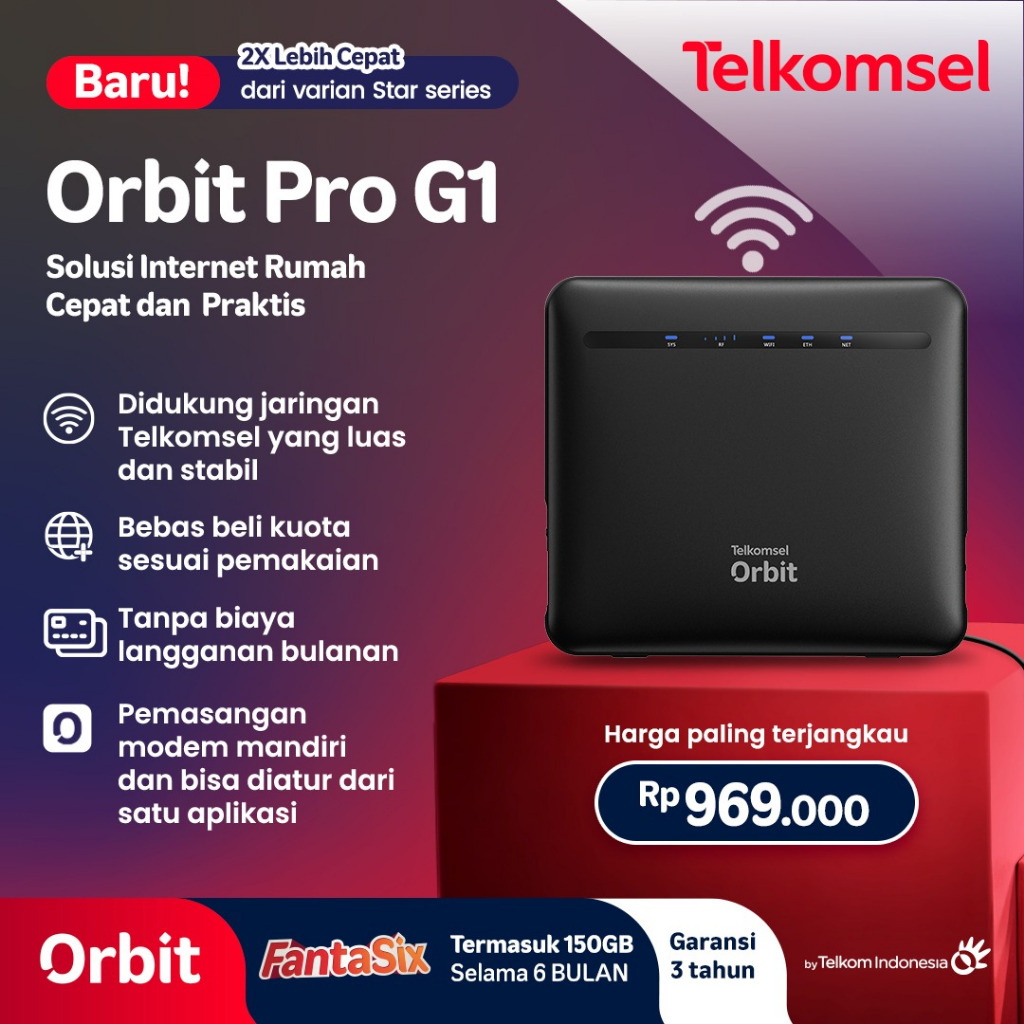 Jual Modem Mifi / Wireless Router HKM Orbit Pro HKM281 4G LTE Free ...