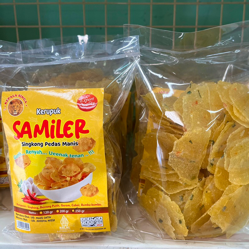 Jual KERUPUK SAMILER PEDAS MANIS MENTAH KEPALA SINGA | OLEH OLEH ...