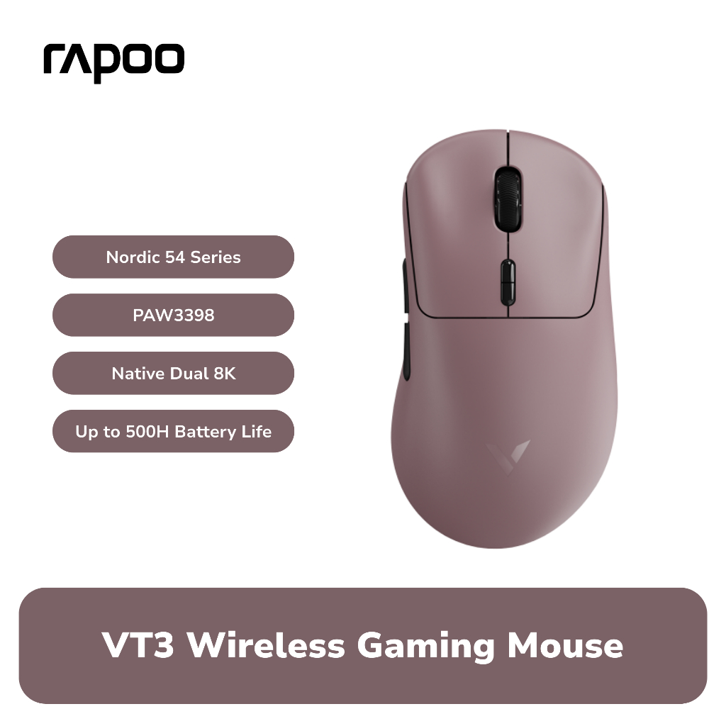 Jual Rapoo VT3 2nd Gen - Ergonomic Wireless Gaming Mouse Nordic 54 ...
