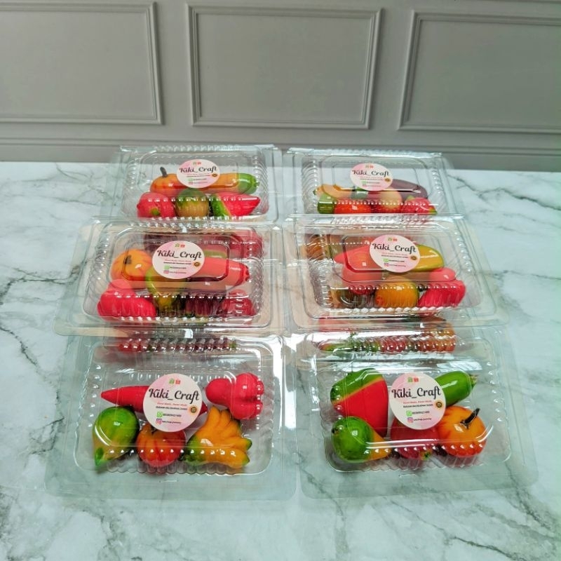 Jual Kue Lukchup / Kue Buah Mini Thailand Mika Kecil isi 5 | Shopee ...