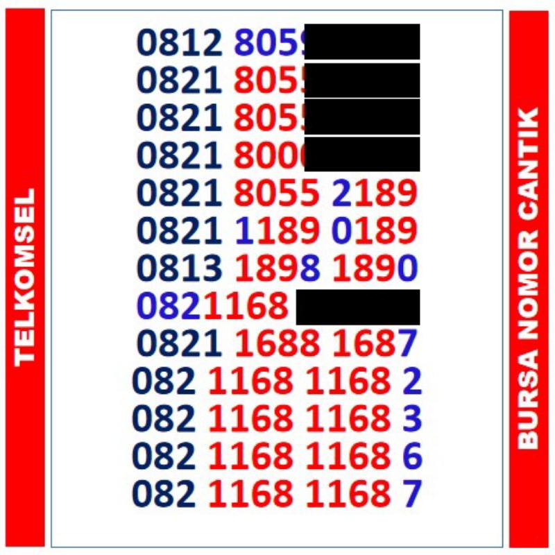 Jual Nomor Cantik telkomsel Simpati No Kartu perdana super murah 10 11 12 digit 4G 5G kartu ...