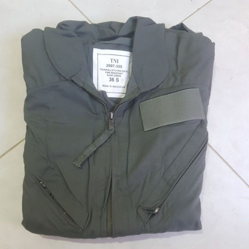 Jual COVERALLS FLYING SUITE / WEARPACK PILOT / BAJU PENERBANG / GREEN ...