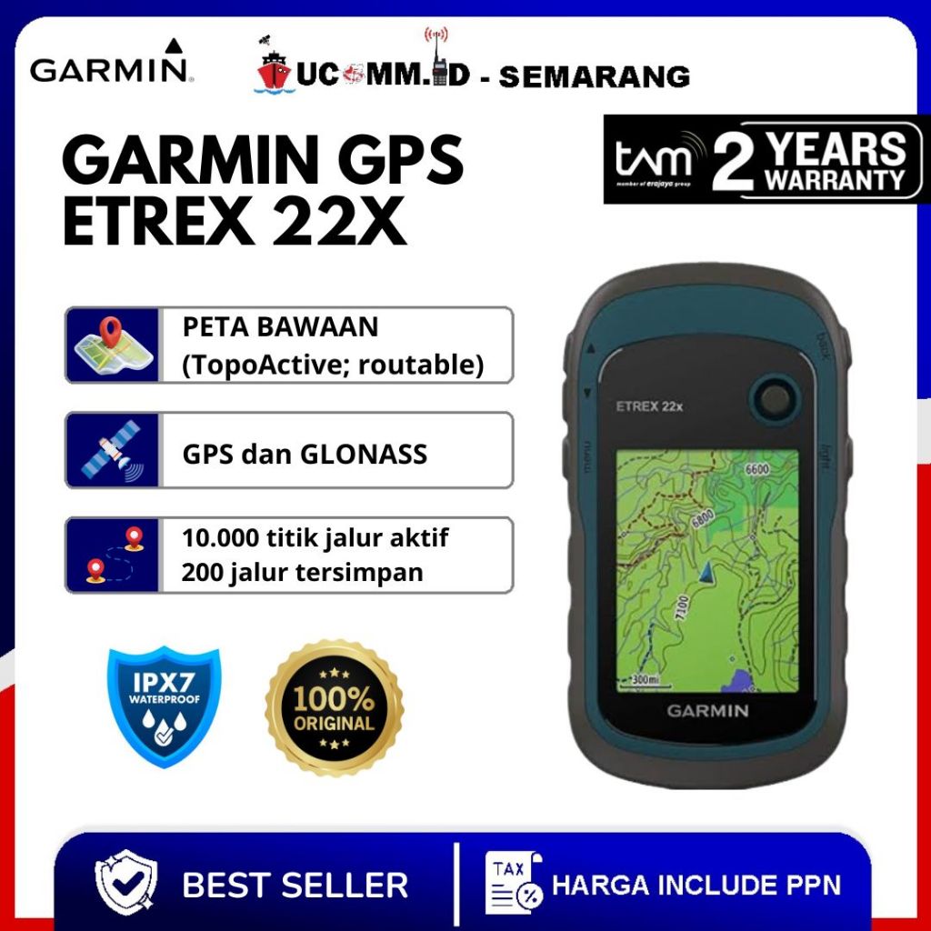Jual Garmin Etrex 22X GPS Genggam Handheld Original Garansi Resmi TAM 2 ...