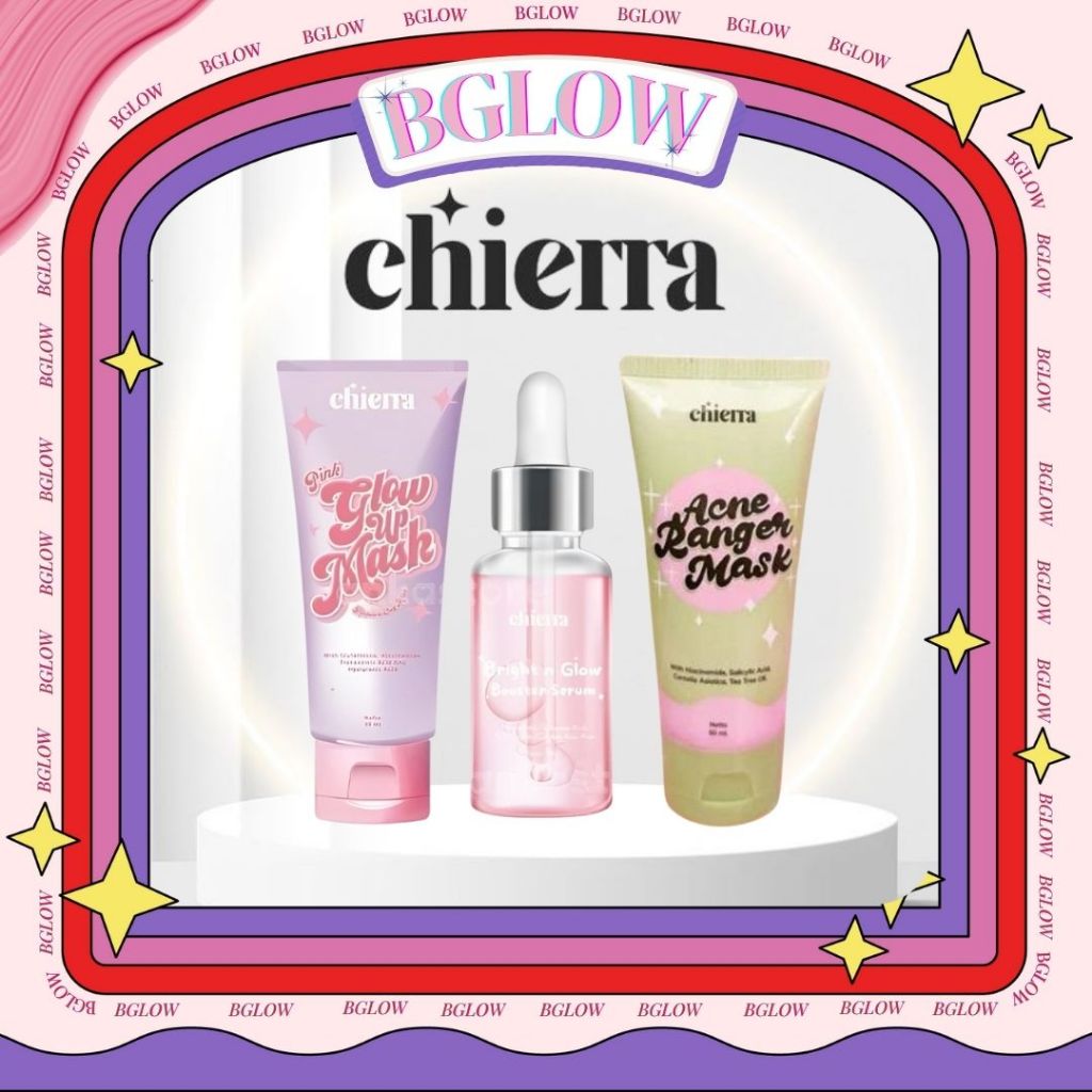 Jual Chierra Pink Pink Glow Up Mask Glow | Bright Booster Serum | Serum ...