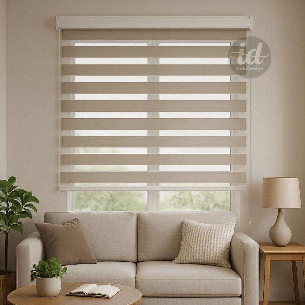 Jual Zebra Blind (Double Layer) Tirai Gulung Penutup Jendela ( Sharp ...