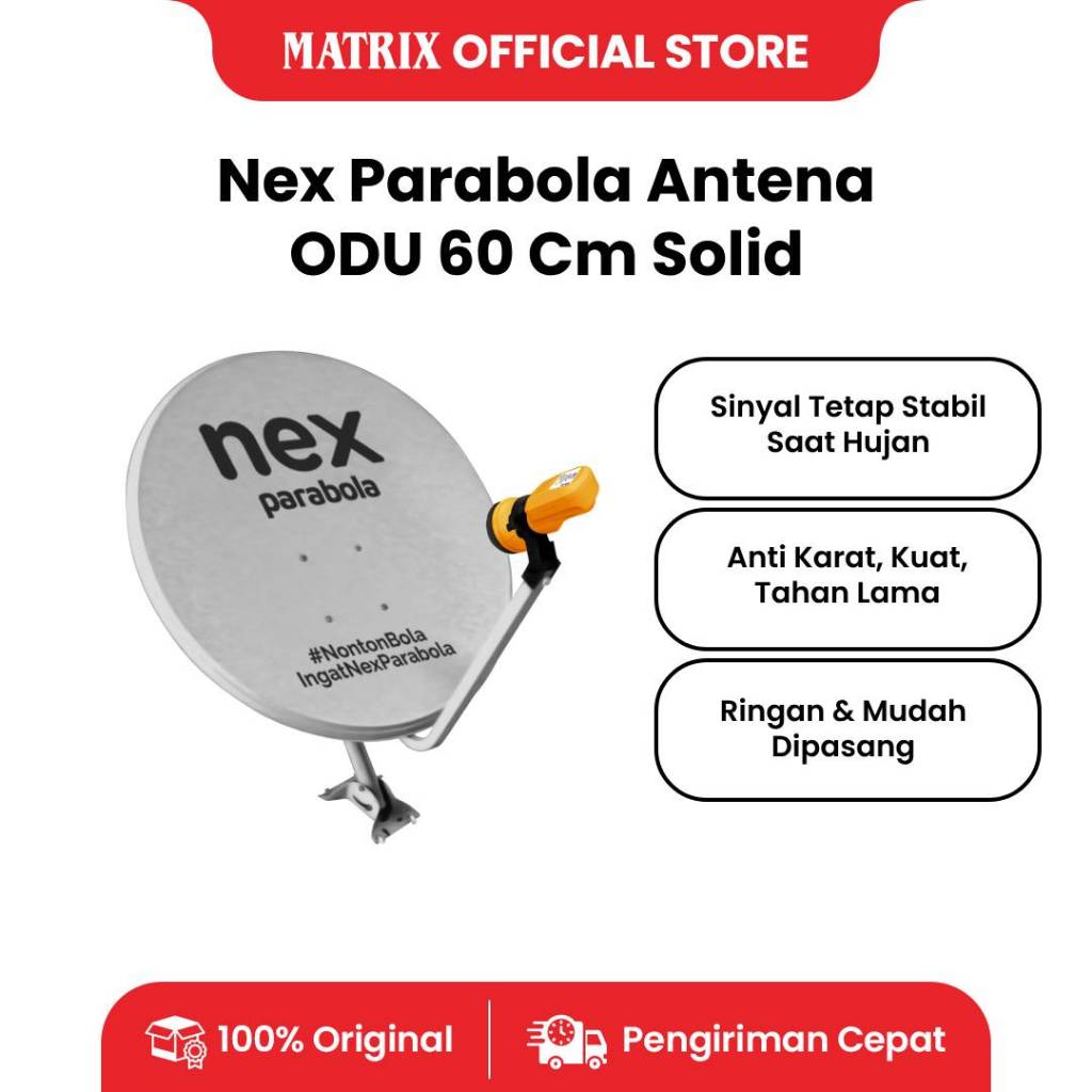 Jual NEX PARABOLA - ODU NEX Parabola 60 CM ( Solid ) | Shopee Indonesia