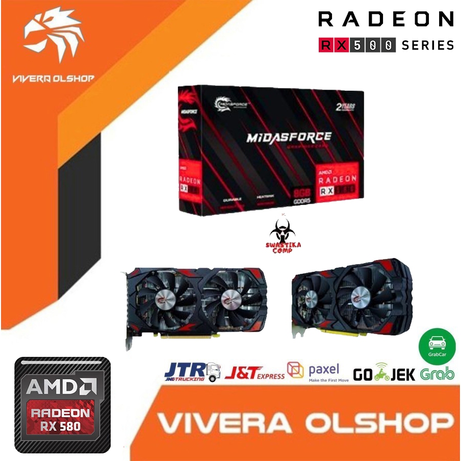 Jual VGA RX580 8GB 256BIT- RX 580 8GB - VGA Midasforce AMD RX580 DDR5 ...