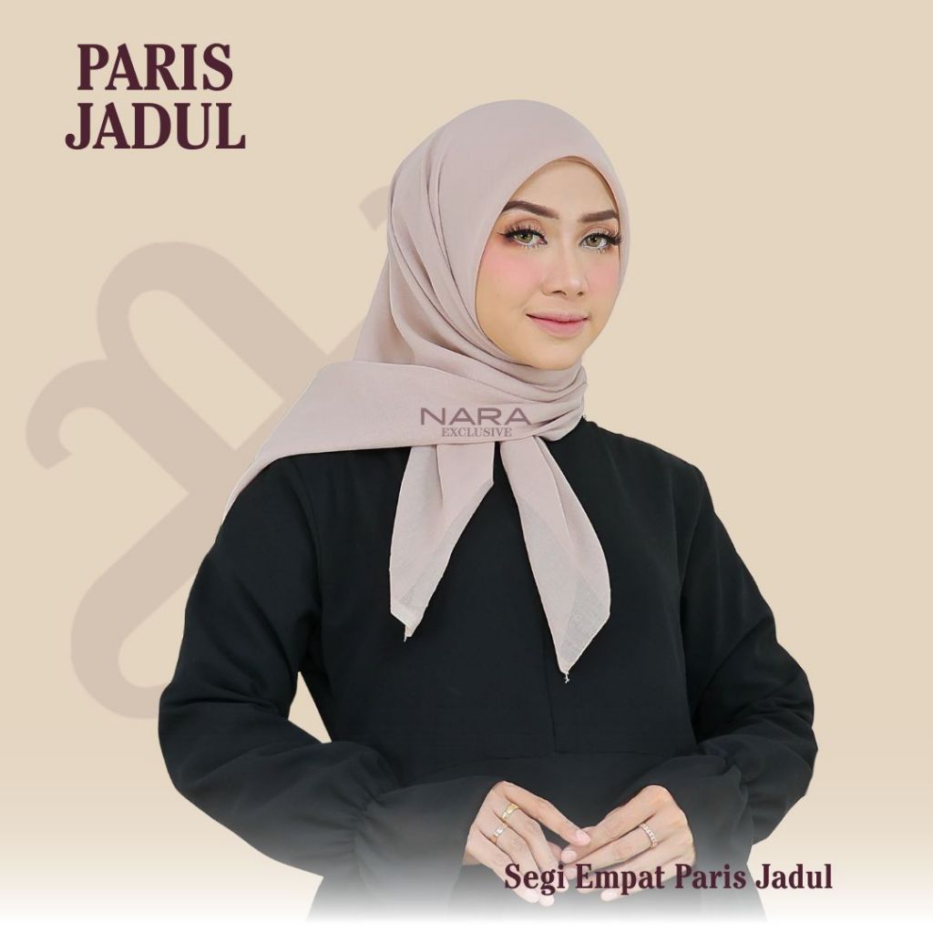 Jual Paris Jadul Berkwalitas Hijab Segi Empat Paris Jadul Jahit 2 Sisi ...