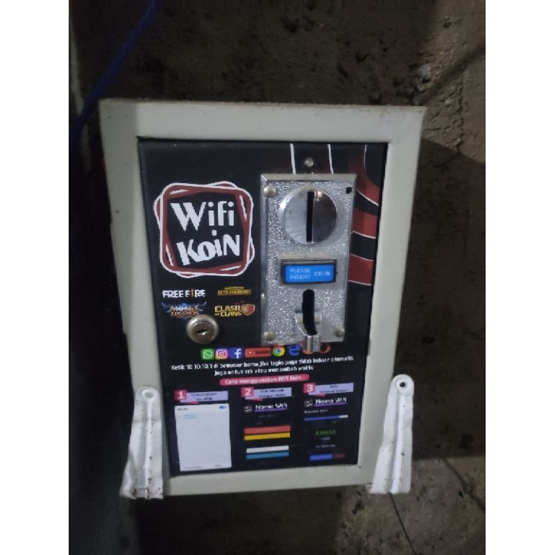 Jual Alat Wifi Voucher Koin router mikrotik kabel LAN (Alat usaha ...