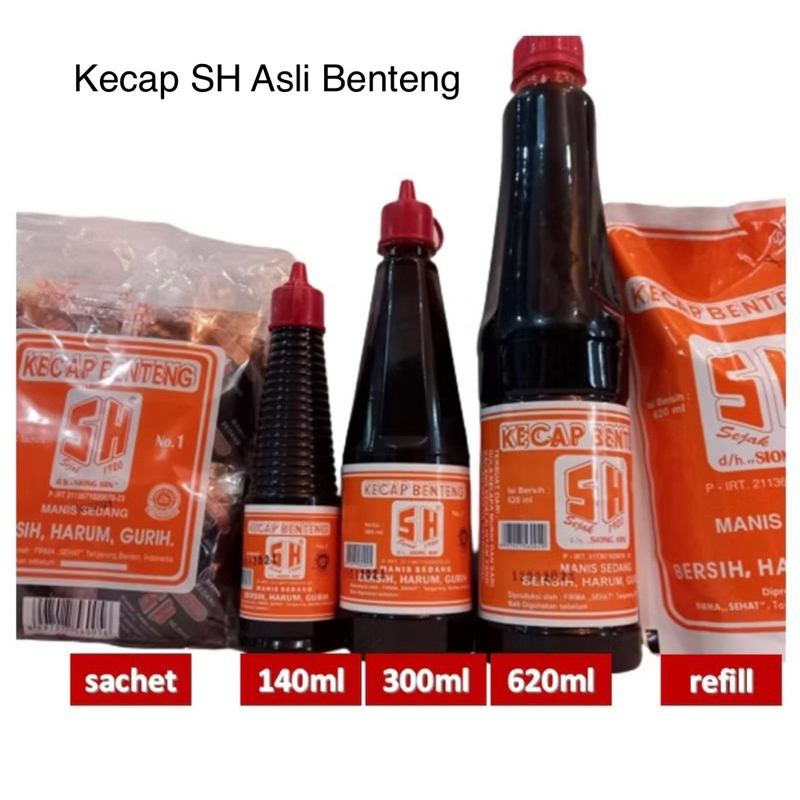 Jual Kecap Kental Manis SH Kuning Kecap Benteng All Varian Botol Sachet ...