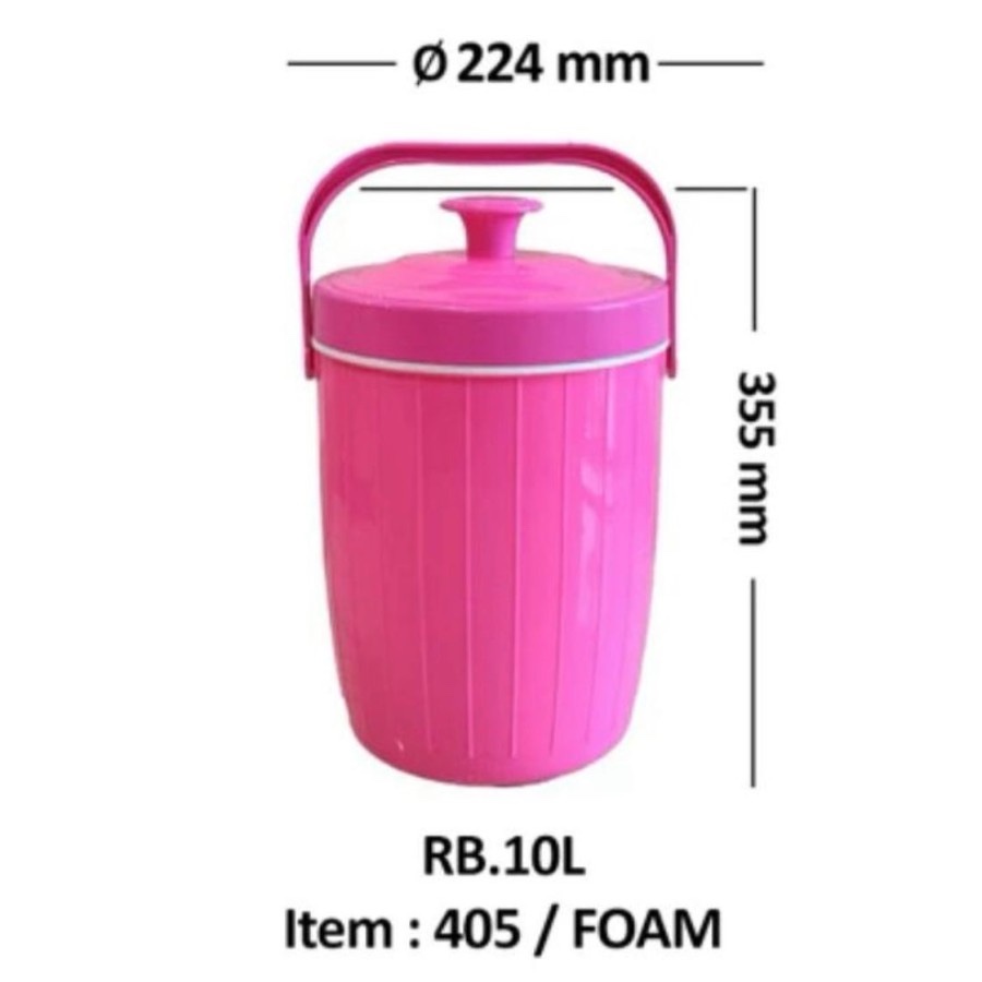 Jual Termos Nasi Thermos Es Batu 10 Liter Nadia Rice & Ice Bucket Ice ...