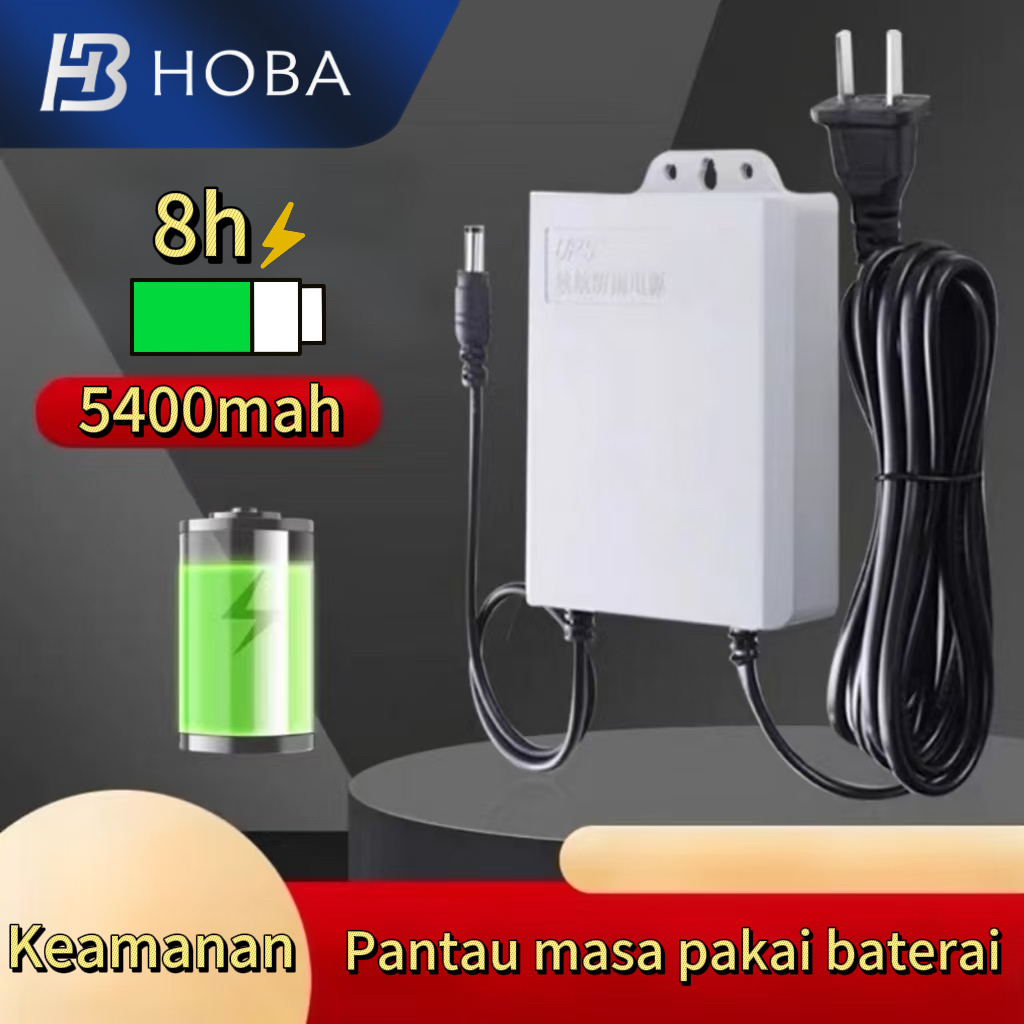 Jual UPS 5400mah 12v ups mini 12v untuk wifi Modem RouterBaterai ...