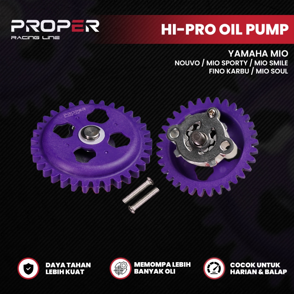 Jual PROPER RACING LINE OIL PUMP MIO SPORTY MIO SMILE NOUVO SOUL FINO ...