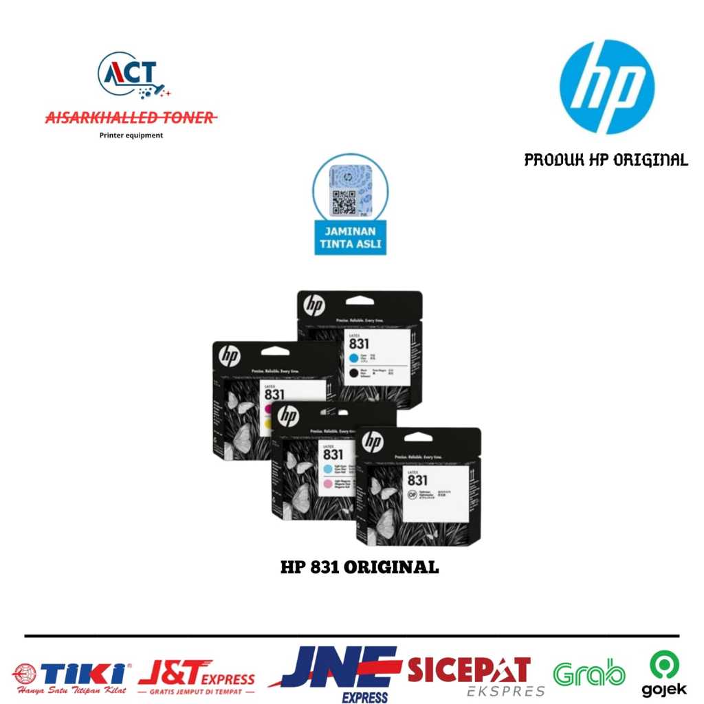 Jual Printhead latex hp 831 black cyan magenta yellow LC LM original ...