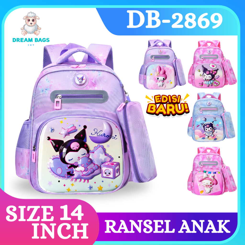 Jual Tas Ransel Anak Perempuan Sekolah TK PAUD Gambar Timbul 3D Terbaru 2025 - Tas Anak kuromi ...
