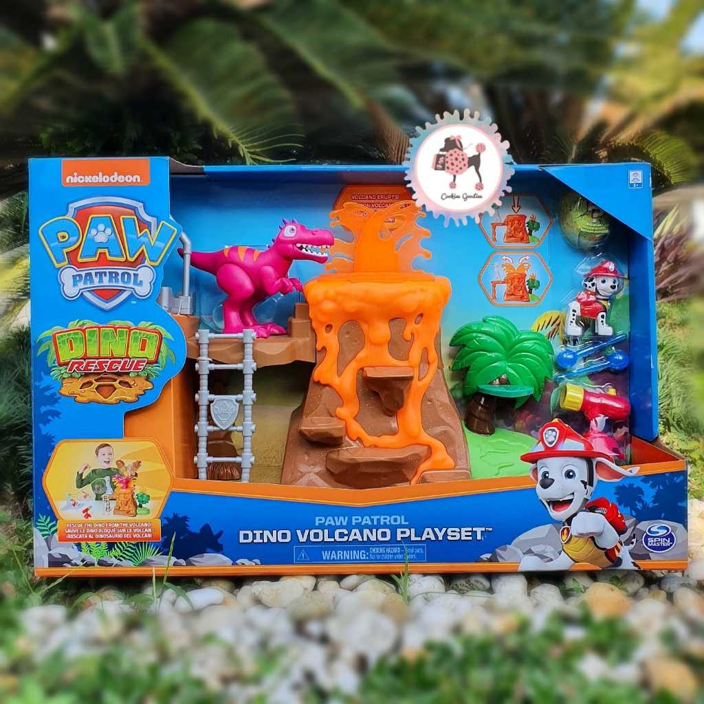 Jual Paw Patrol Dino Rescue Volcano Playset | Shopee Indonesia
