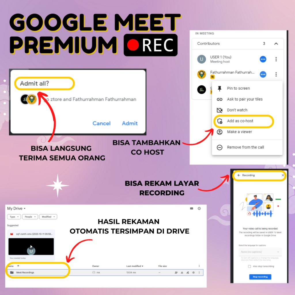 Jual Google Meet 1 Minggu Bisa Record Unlimited Duration Gmeet Full ...