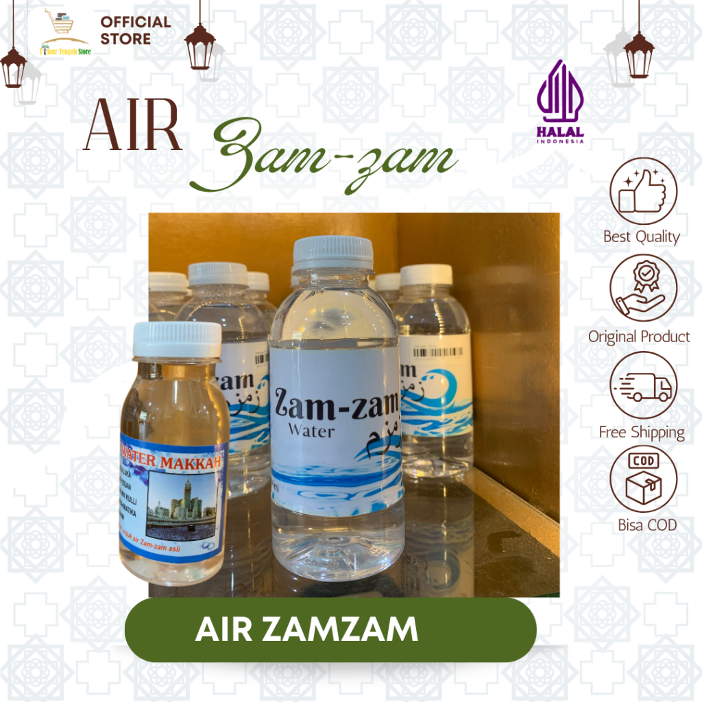 Jual Air Zam Zam Kemasan Botol Oleh Oleh Haji Umroh | Shopee Indonesia