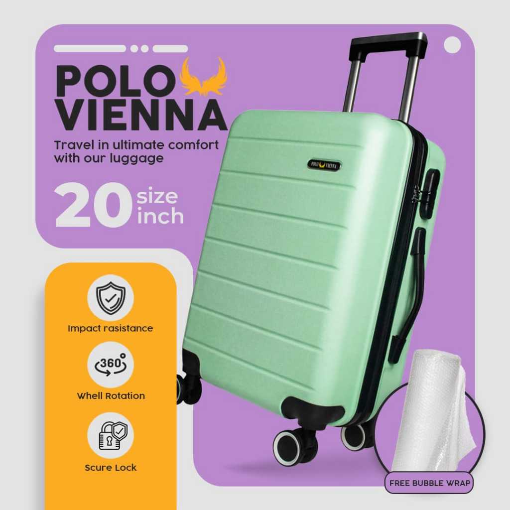 Jual SUPER SALE KOPER 20 INCH POLO VIENNA TIDAK MUDAH PECAH BISA COD ...