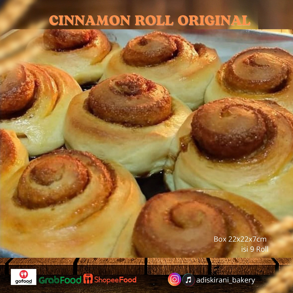 Jual ROTI CINNAMON ROLL ORIGINAL | Shopee Indonesia